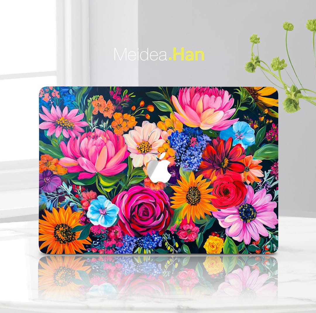 MacBook Pro 14 Skin Accessories Back to School Gift Unique Flowers ...
