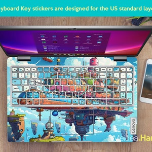Skin for Laptop Lenovo Accessories custom Decals Personalized Castle in ...