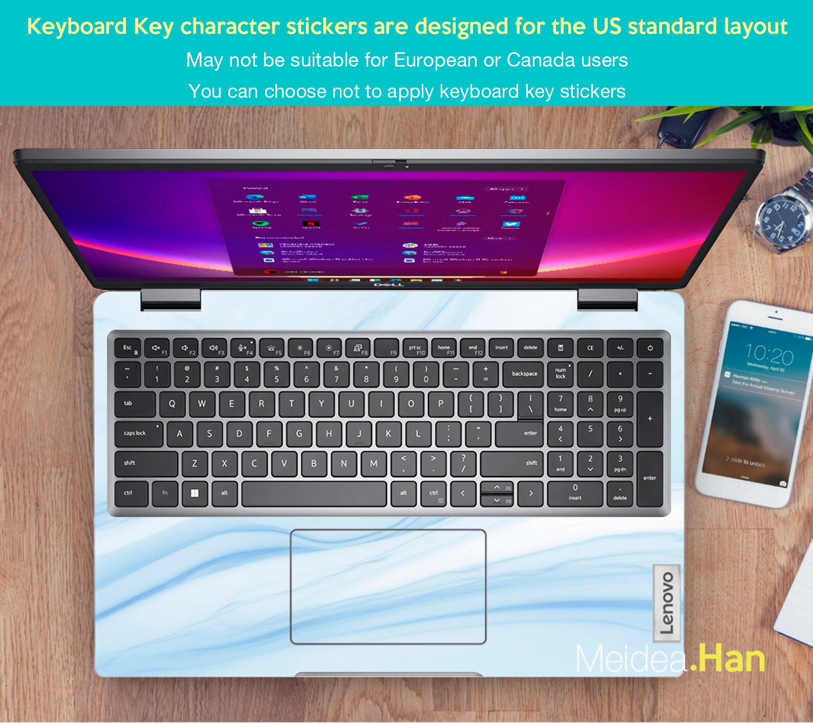 Custom Laptop Skins Lenovo Legion Decal Personalised Aesthetic Blue ...