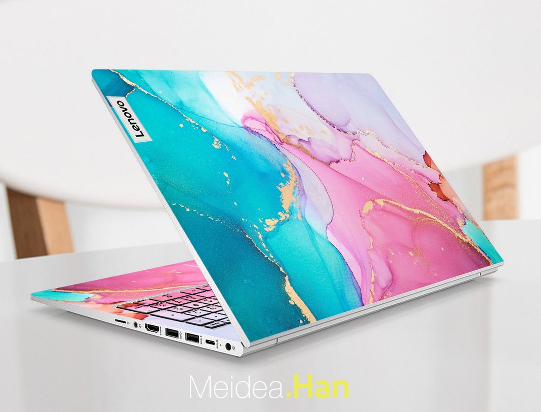 Lenovo Yoga Skin Laptop Decals Personalized Gift Watercolor Painting ...