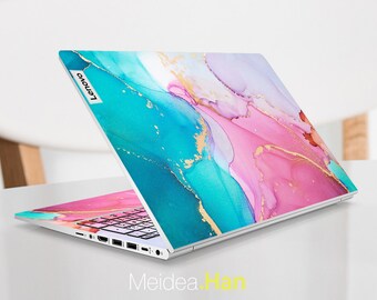 Lenovo Thinkpad Skin Decals Personalized Gift Marble Vinyl - Etsy