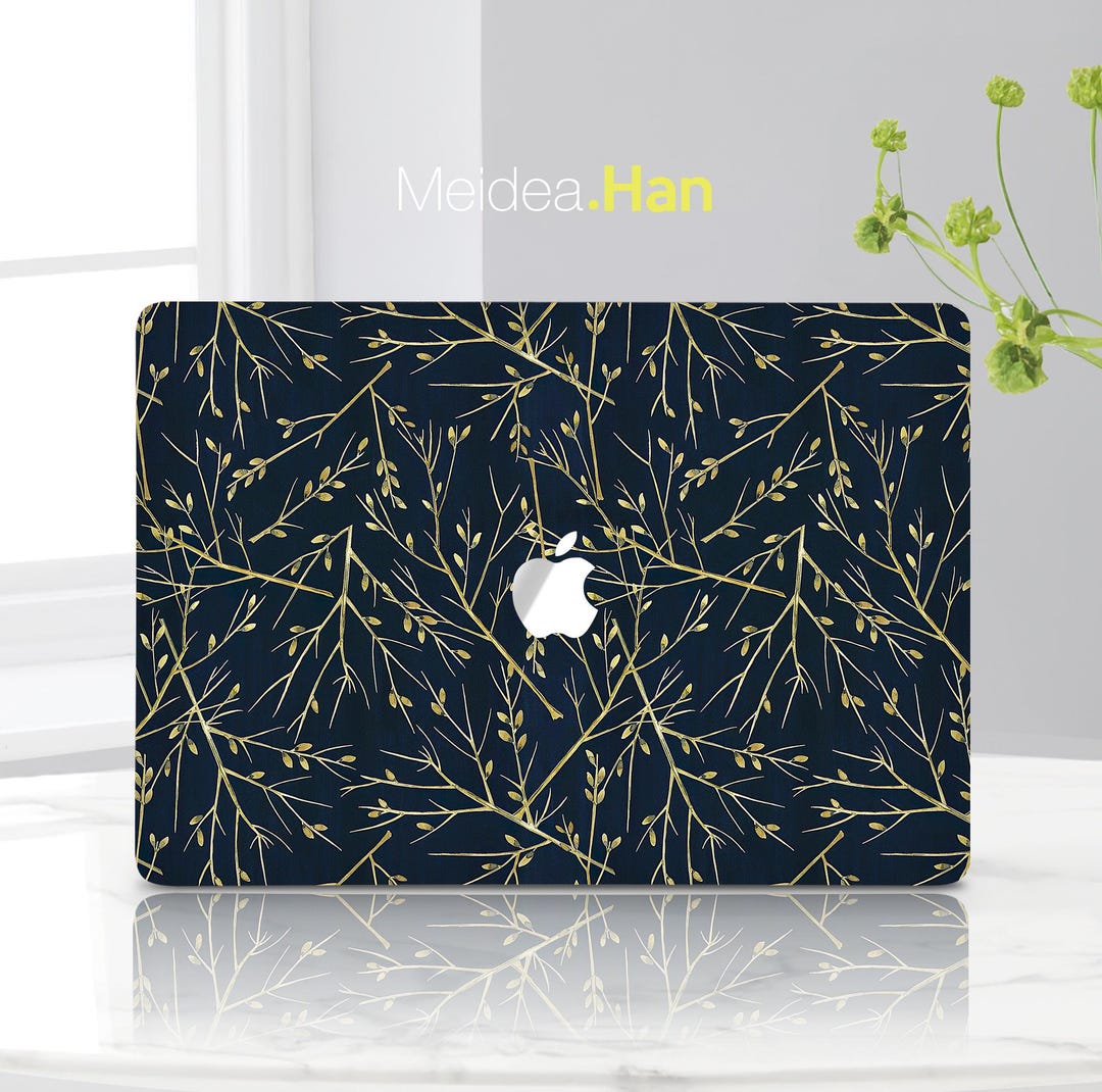 MacBook Protector Apple Laptop Lid Skin Customized Art Design Golden ...