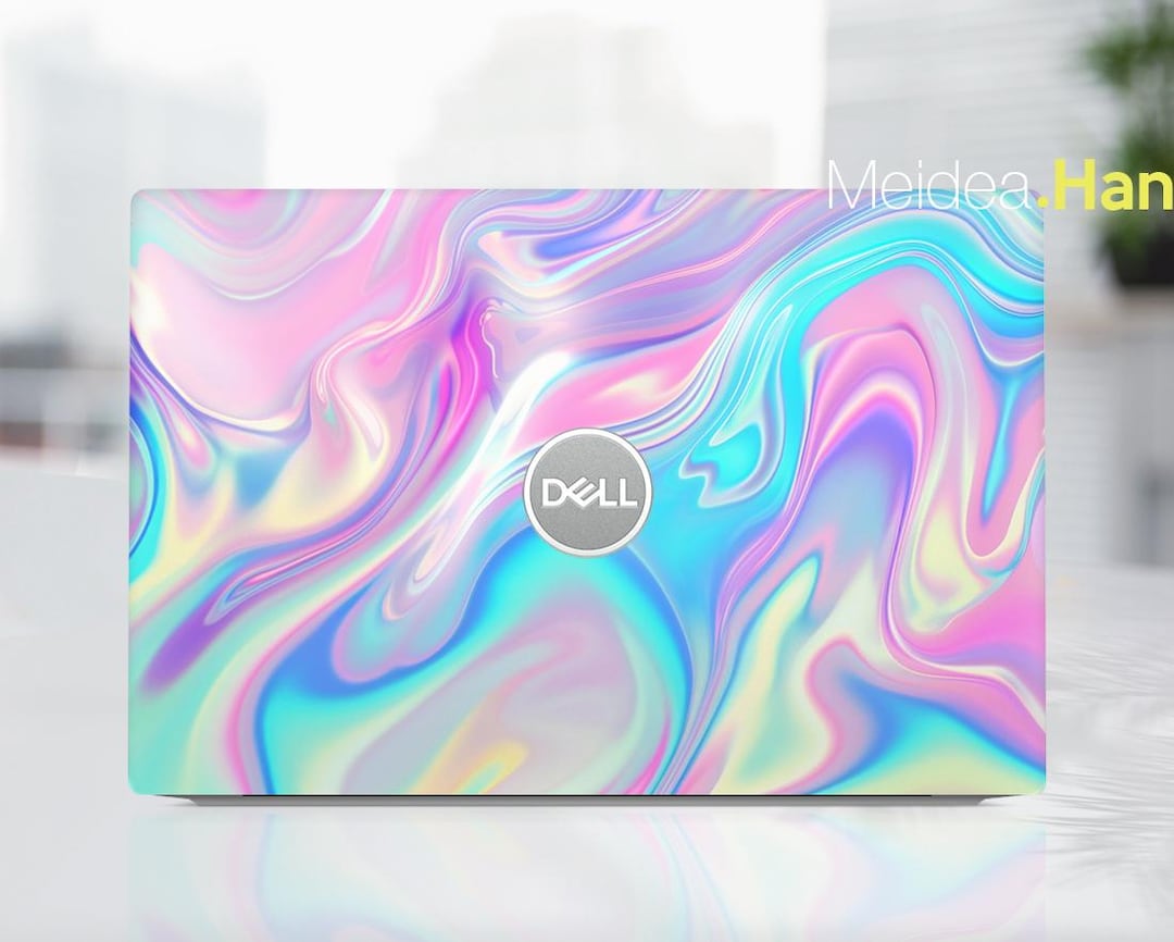 Custom Laptop Vinyl Skin Dell Decal Color Laser Style Design for Xps ...