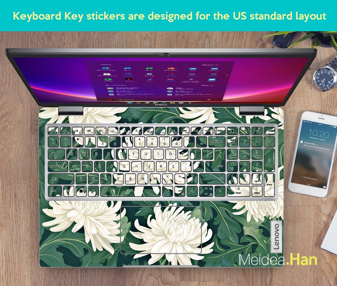 Lenovo Laptop Skin Thinkpad X13 Personalized Gift Custom Sticker White ...