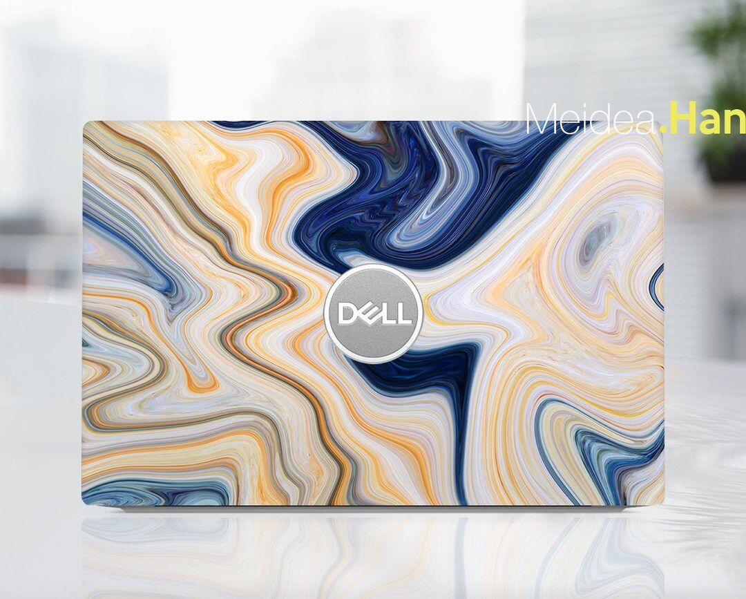 Dell Laptop Skin Inspiron 15 Personalized Customizable White Marble ...