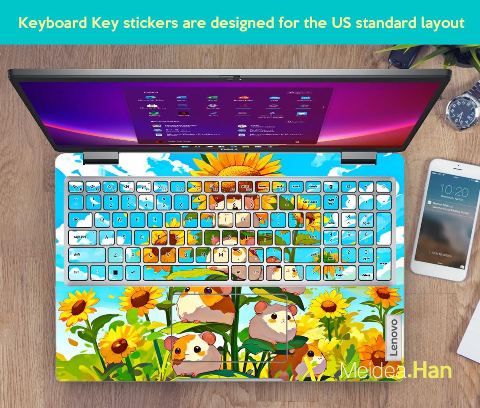 Lenovo Slim 7 14IMH9 Laptop Skin Protection Sticker Custom Decal Cute ...