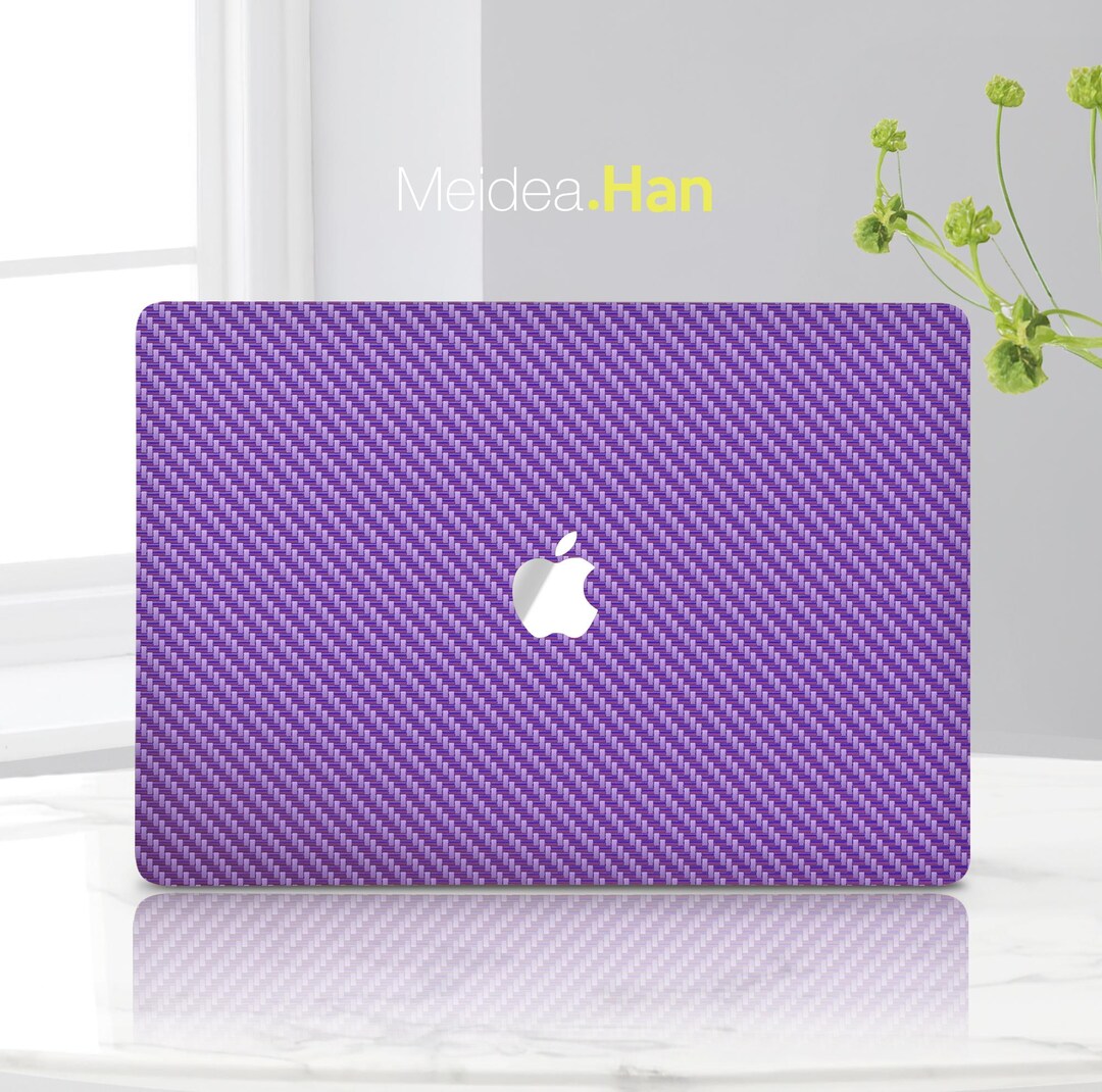 Purple Carbon Fiber Skin MacBook Laptpp Lid Personalized Gifts Mac Pro ...