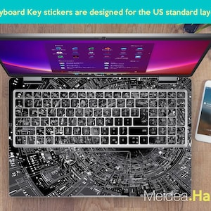 Dell Alienware Laptop Custom Decal Personalized Gift Black Hole Pattern ...