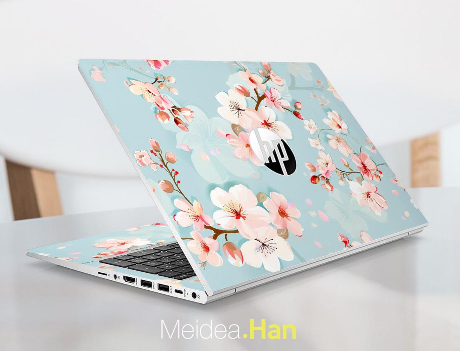 Laptop Skin Hp 16-AC Decal Custom Gift Back to School Beautiful Floral ...