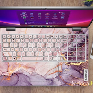 Lenovo Laptop Skin Personalized Customizable Abstract Mable Vinyl ...