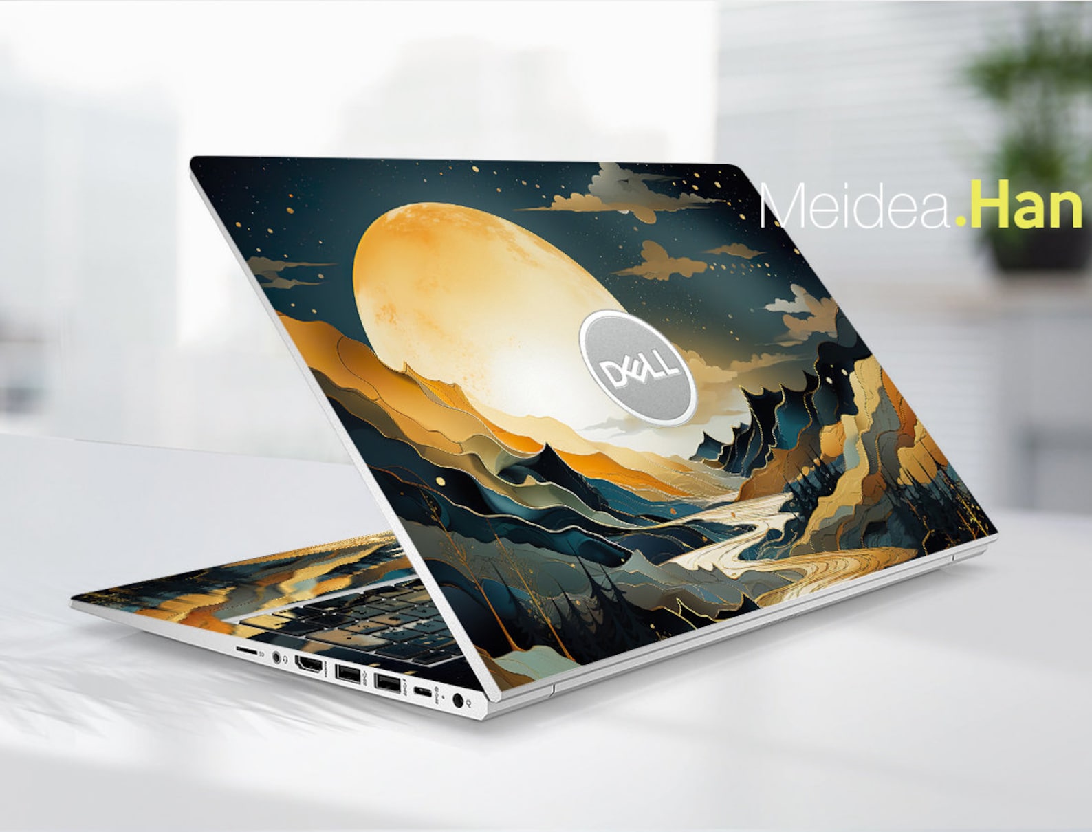 Custom Laptop Skins Dell Accessories Vinyl Decals Personalization Gift ...
