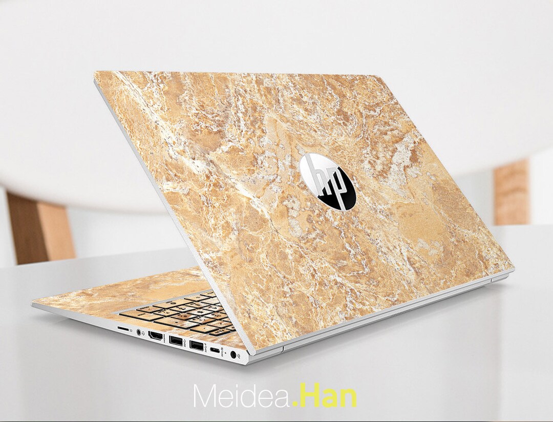 Protectant Laptop Skins Hp Accessories Custom Decal Personalised Yellow ...