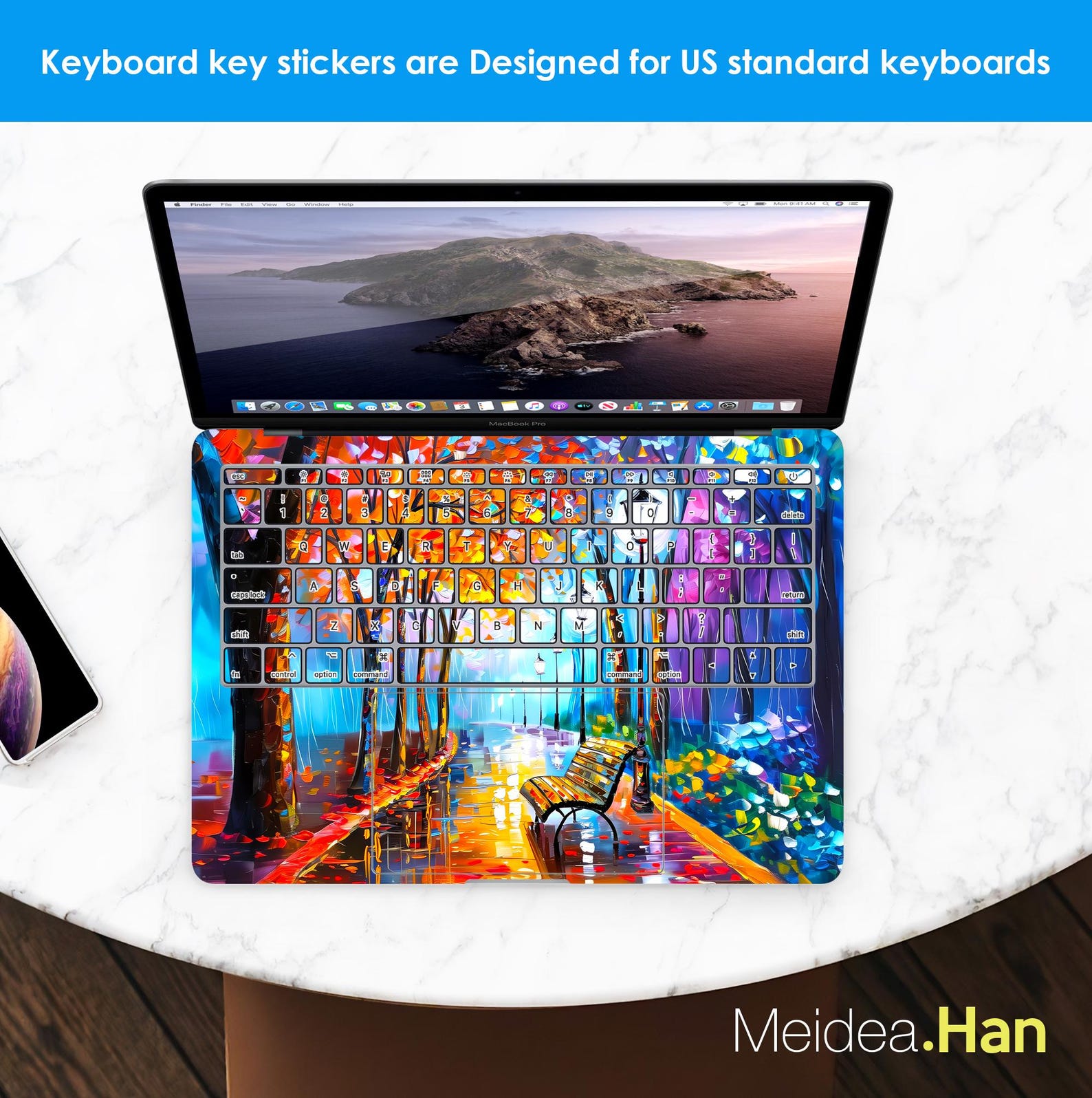 MacBook Custom Skin Unique Gifts Autumn Oil Painting Design Mac Pro 14 ...