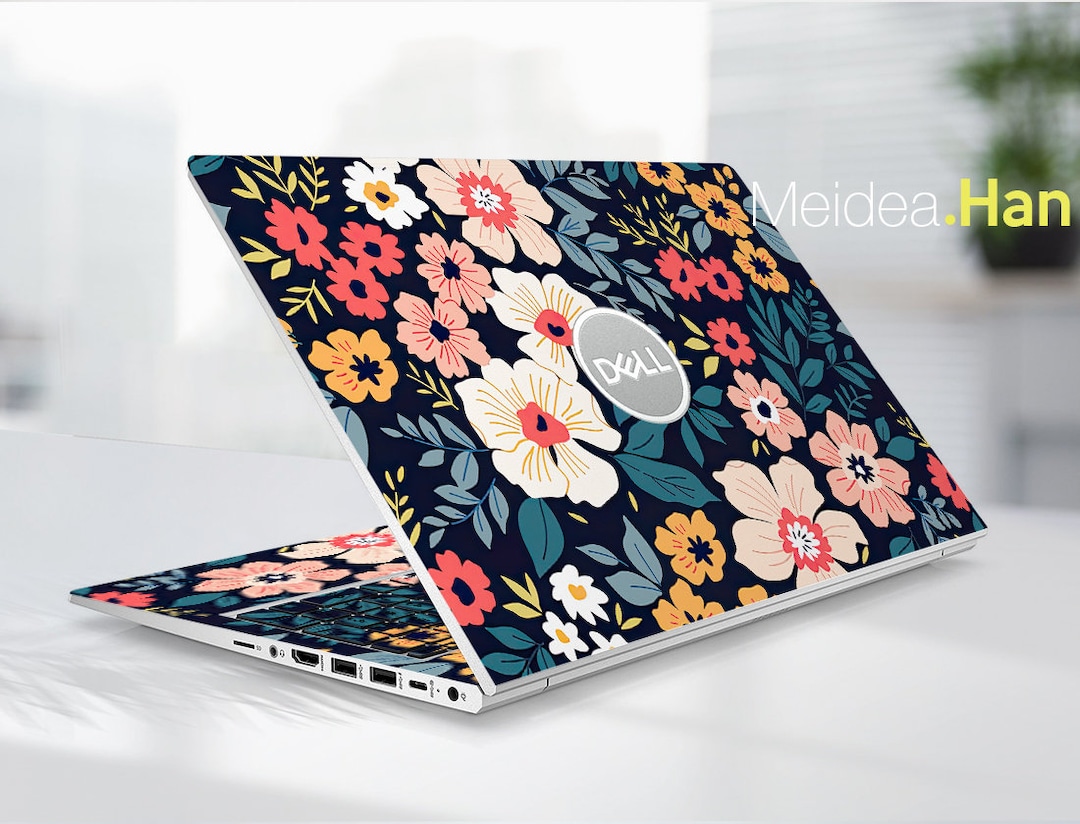 Dell Xps Skin 14 Plus Personalized Customizable Flowers Fine Art Red ...