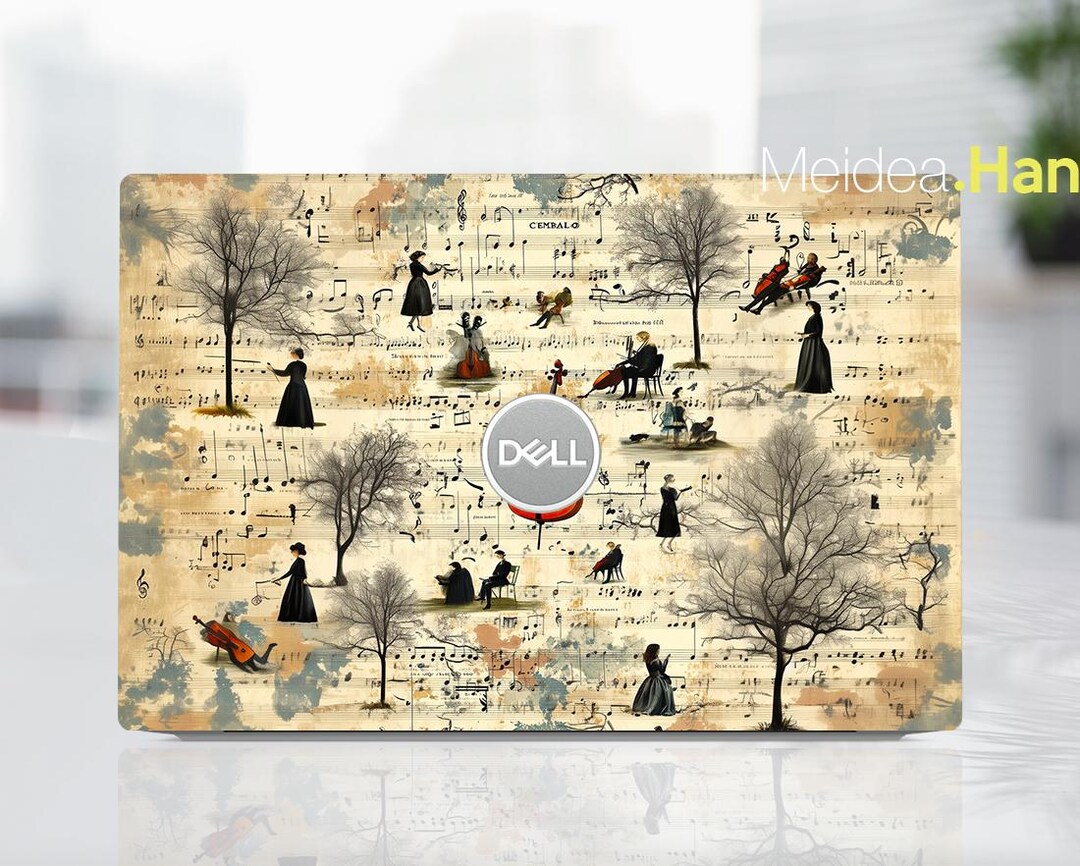 Laptop Skin Protect Accessory Dell Sticker Cute Decal Personalised Gift ...