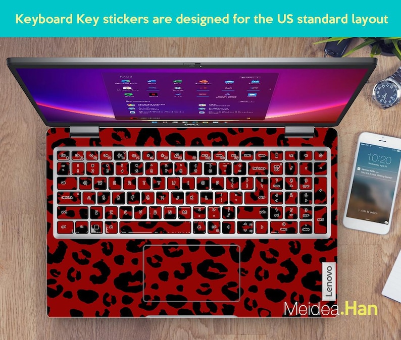 Lenovo 2 in 1 Laptop Skin Vinyl Decal Back to School Gift Custom ...