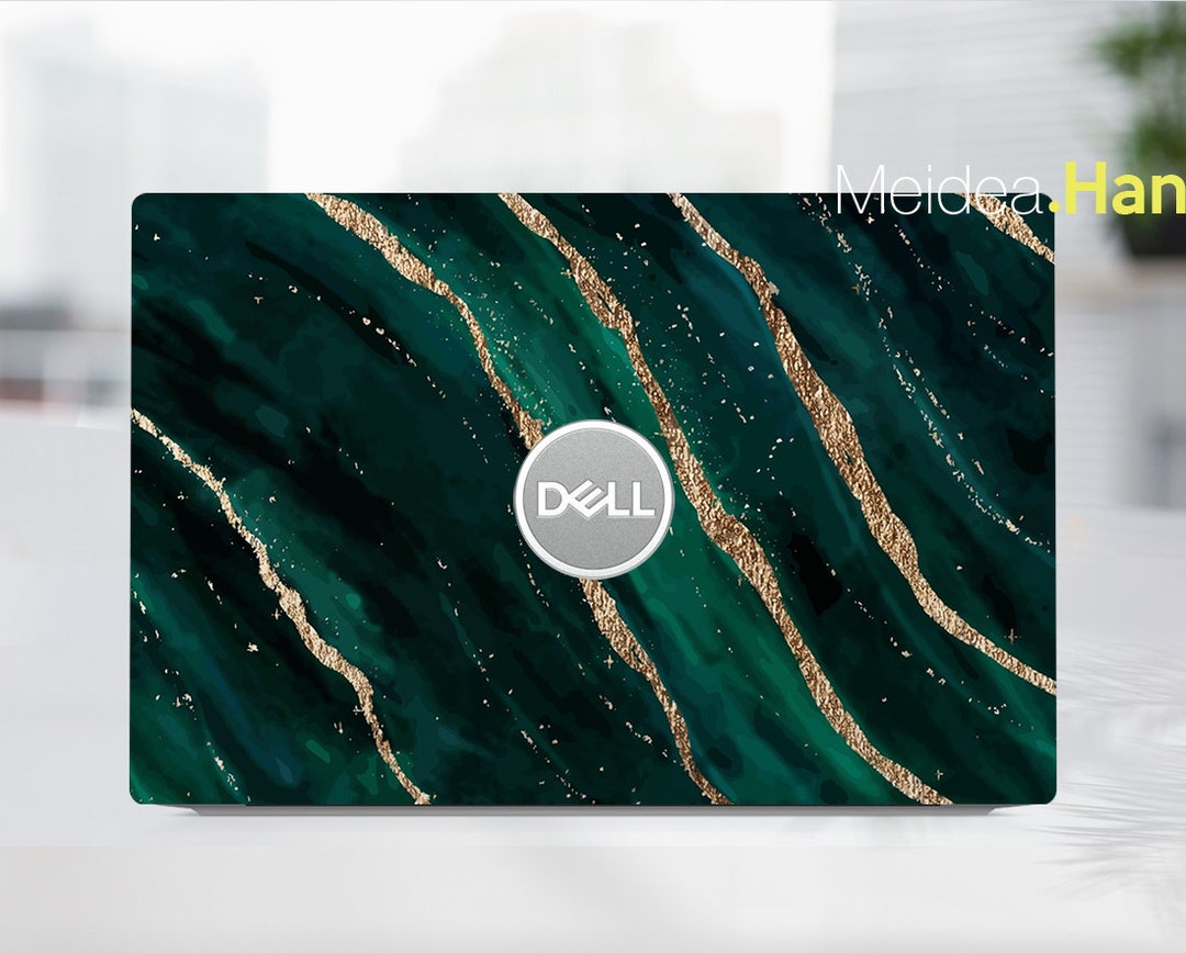 Dell Laptop Decal Dell Latitude Skin Grenn Marble Vinyl Sticker for XPS ...