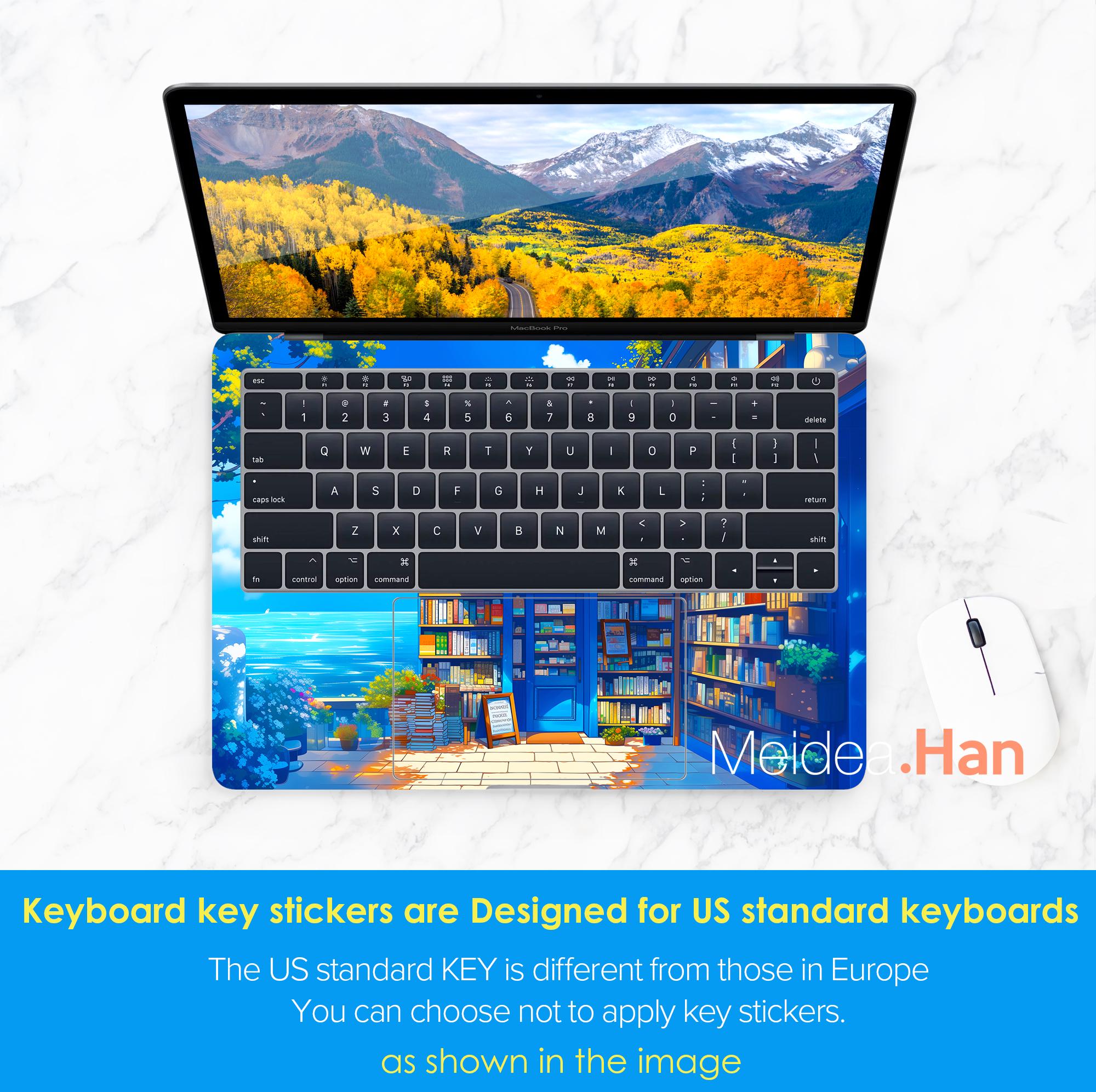 MacBook Air 13 Decal MacBook Accessories Laptop Skin Seaside Bookstore ...