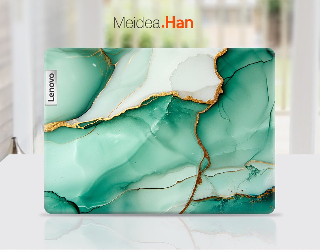 Custom Laptop Skins for Lenovo, Personalized Gift Emerald Green Premium ...