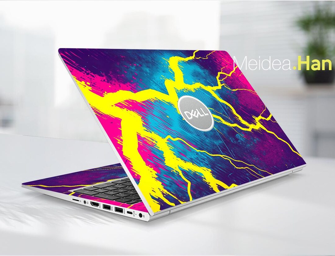 Dell Latitude 7450 Laptop Decal Custom Sticker Lightning Design Unique ...