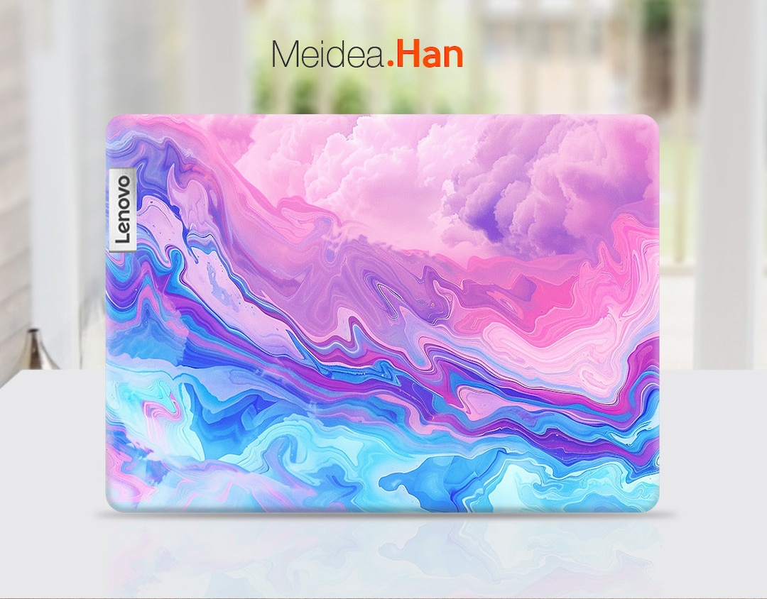 Lenovo Laptop Skins Custom Vinyl Decals Personalization Abstract Purple ...