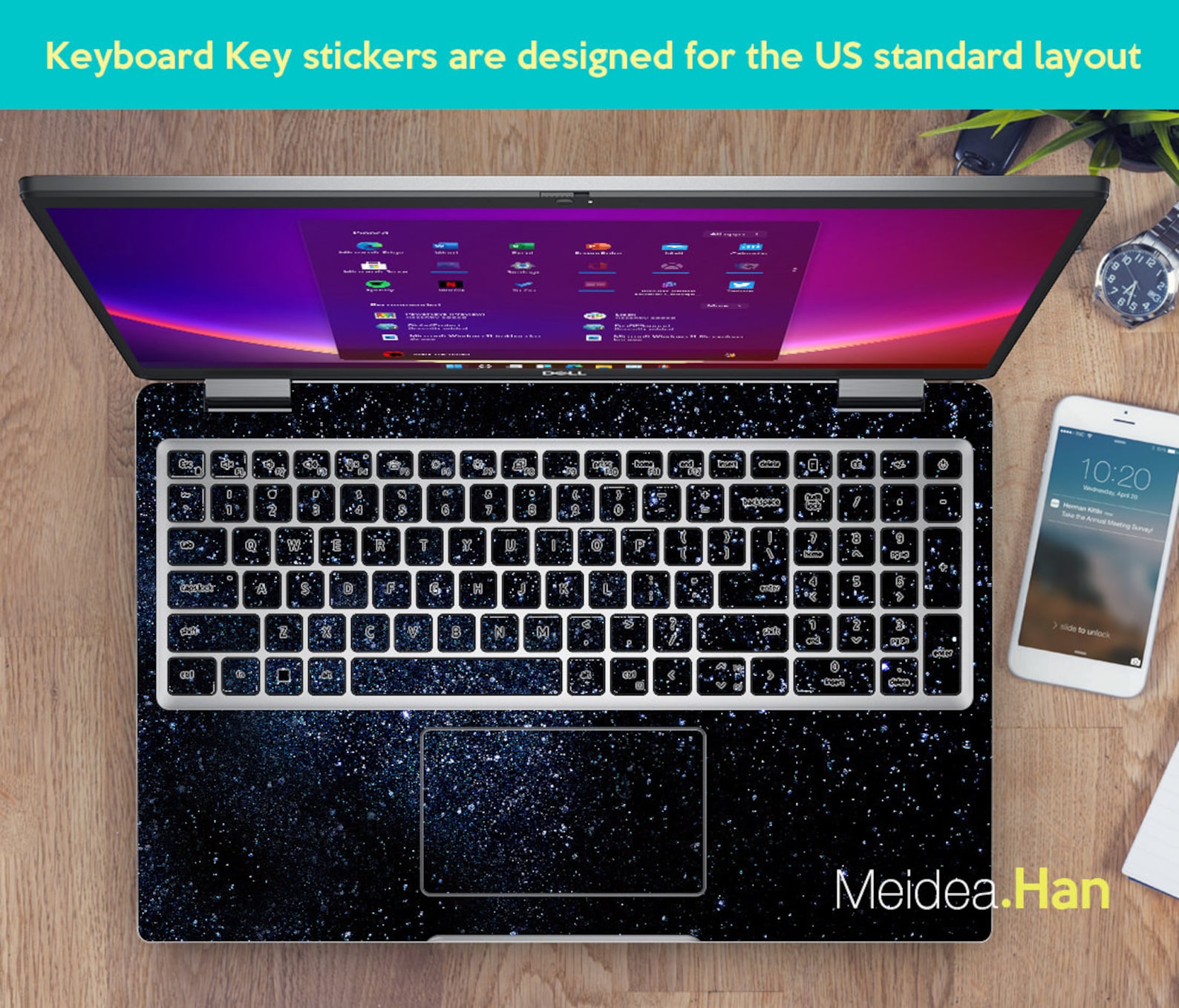Hp Envy Skin X360 2-in-1 Personalized Customizable Romantic Starry Sky ...