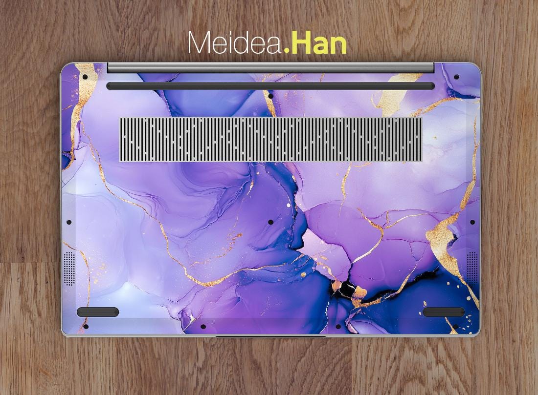 Lenovo Decals Thinkpad E16 Gen 1 Skin Custom Gift Purple Marble Design ...