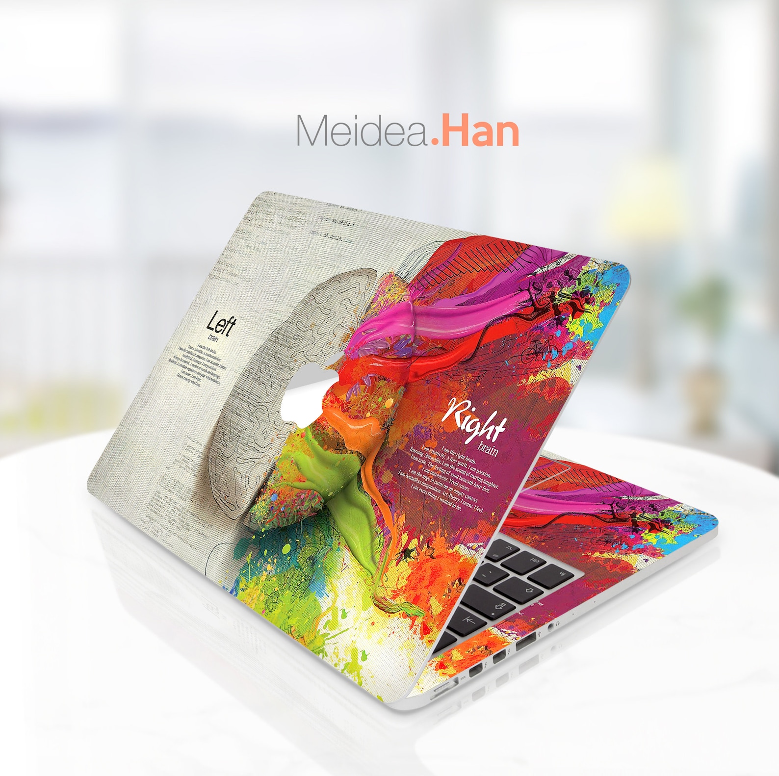 MacBook Air Skin Mother's Day Gift Art Left and Right Brain Design ...