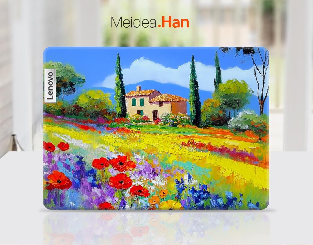 Lenovo Laptop Skin 14inch Vinyl Decal Pastoral Style Oil Painting ...