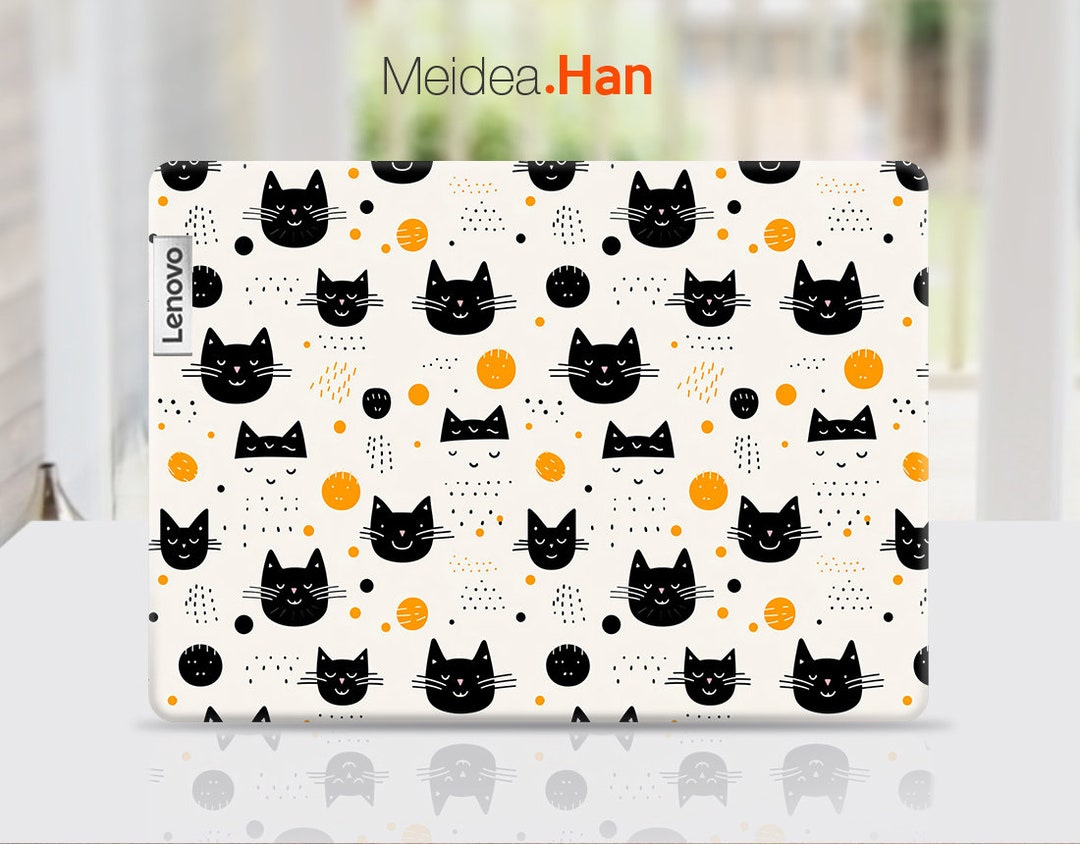 Custom Laptop Skins Lenovo Yoga 14 Inches Cute Decal Personalized White ...