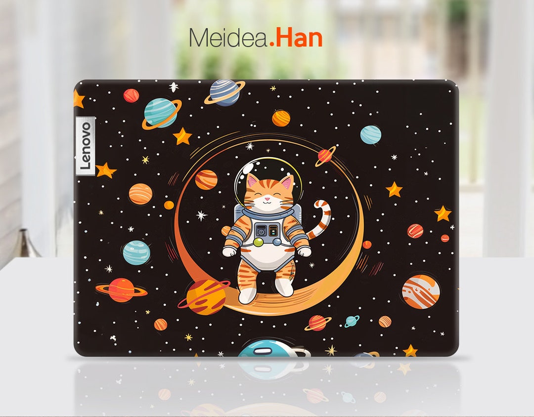 Lenovo Skin Flex 5 14 Sticker Personalized Creative Space Cat Design ...
