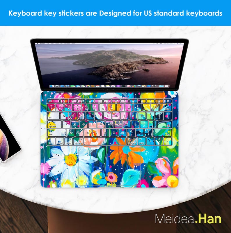 MacBook Accessorie Back to School Gift Unique Flowers Design Mac Pro ...