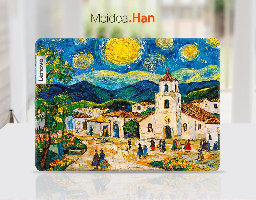 Lenovo Laptop Skin Yoga Slim 7 14ILL10 Personalized Gift Oil Painting ...
