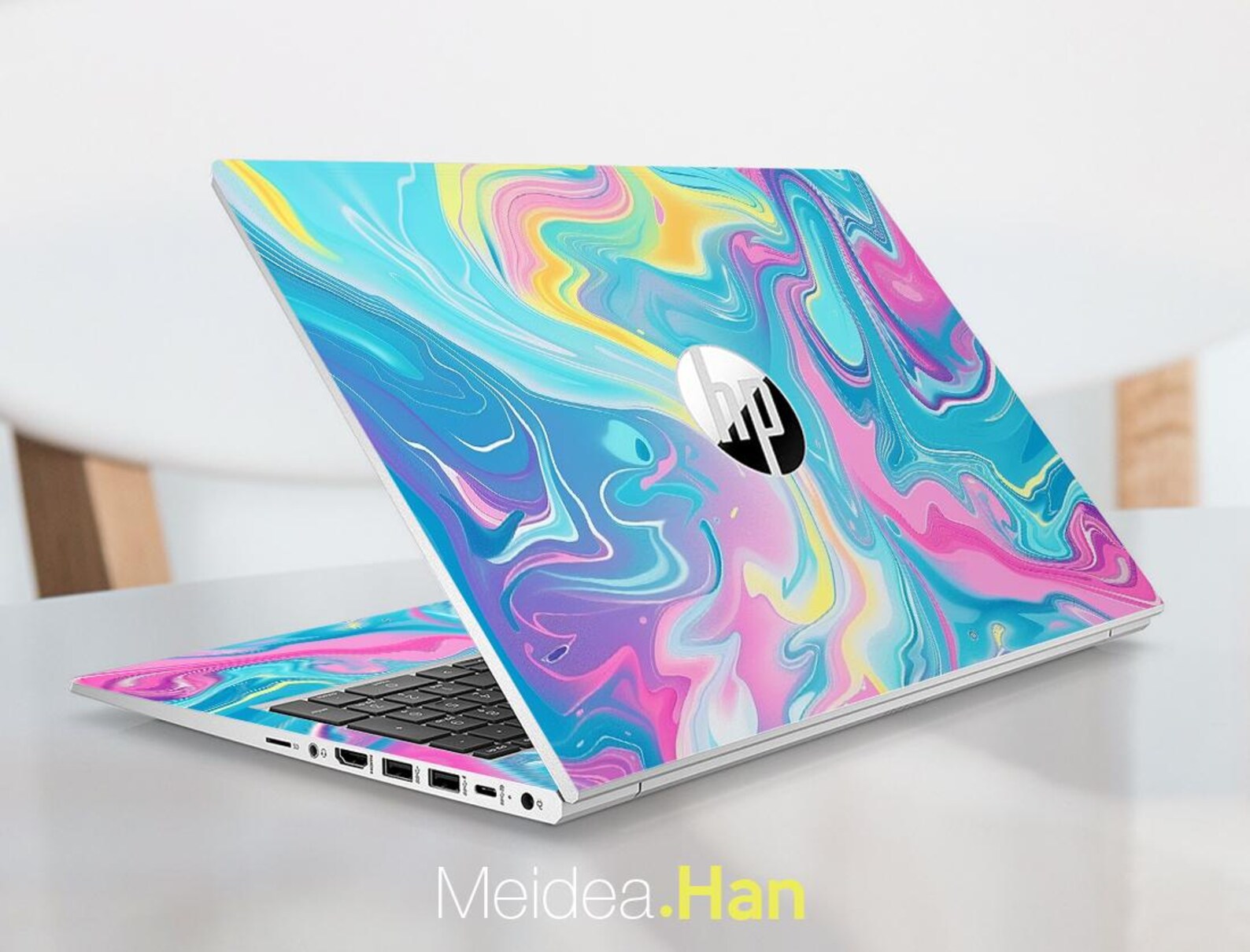 Hp Notebook Pre-cut Custom Laptop Skins Personalized Gift Vinyl Decals ...