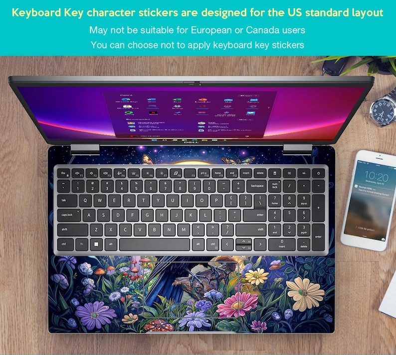 Lenovo Sticker Thinkpad E16 Laptop Skin Black Raven Design Vinyl Decal ...