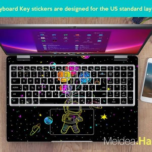 Dell Laptop Skin Xps 15 Sticker Custom Decal Cute Astronaut Design ...