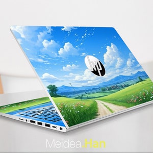 Laptop Skin Hp X360 Cute Decal Customizable Personalised Anime Style ...