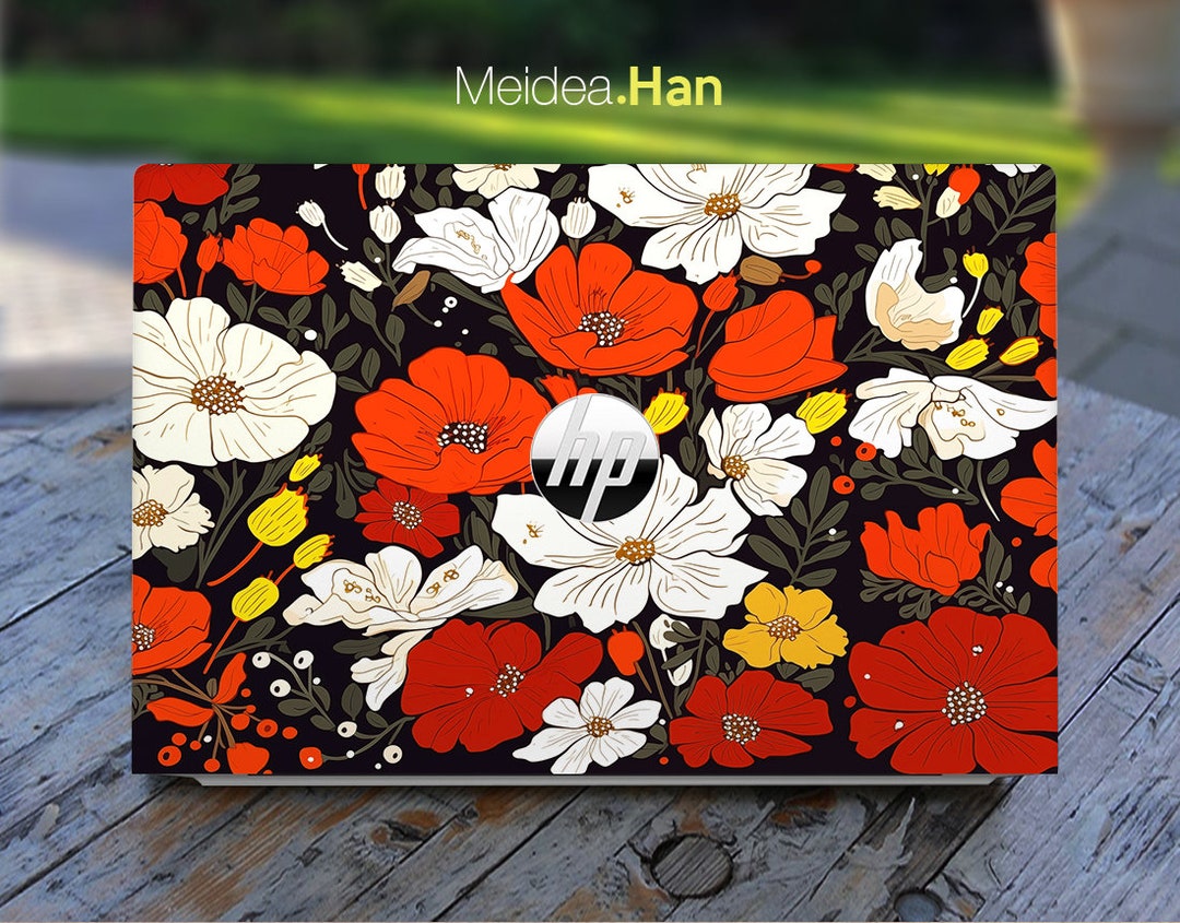 Custom Laptop Skin Hp Accessories Personalization Sticker Gift Cute ...