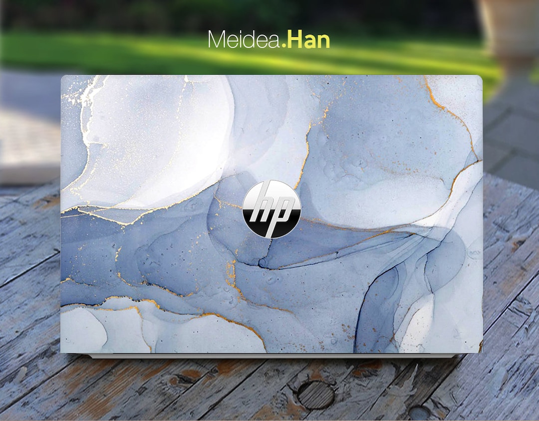 Hp Elitebook Laptop Skin Personalized Customizable Gray Marble Texture ...