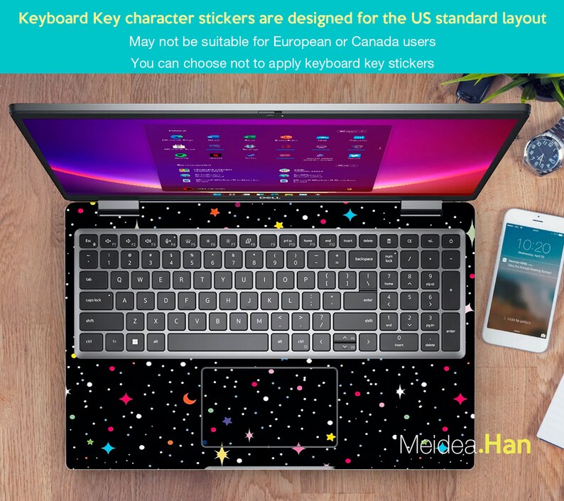 Hp Envy Skin X360 2-in-1 Personalized Customizable Black Abstract Vinyl ...