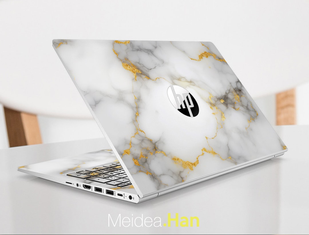 Laptop Skin Hp Spectre Decals Personalization Customizable Design White ...