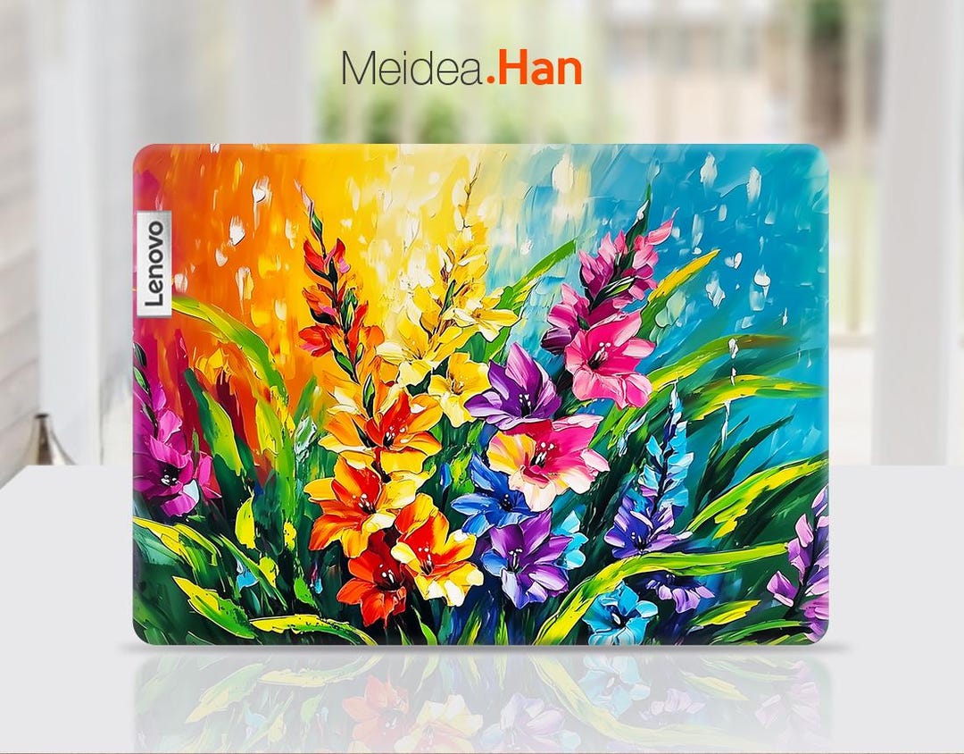 Lenovo Laptop Skin Yoga 7 15ITL5 Personalize Gift Oil Painting Flowers ...