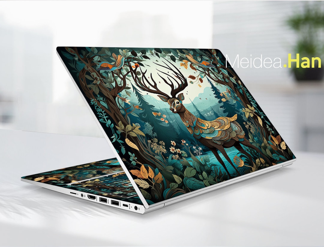Laptop Skins Dell Decal Customization Personalization Forest Theme ...