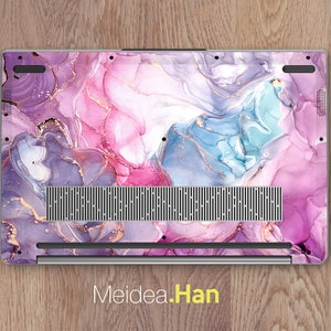 Dell Latitude Laptop Skin Personalized Customizable Colorful Marble ...