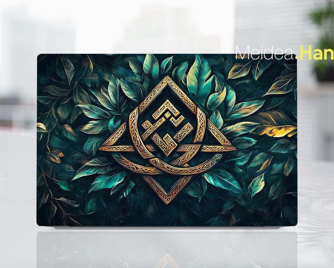 Custom Alien Laptop Decal Dell Vinyl Decal Personalized Mystical Totem ...