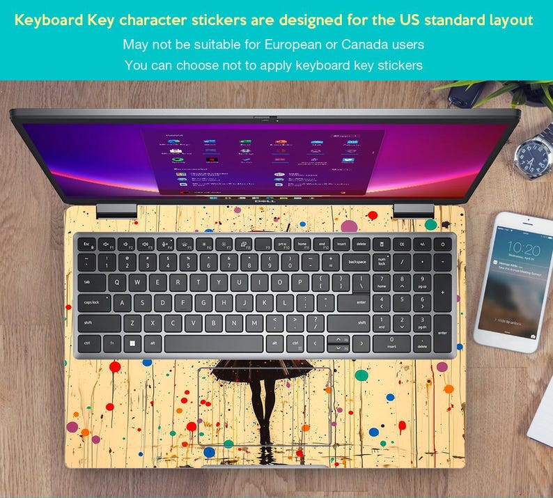 Hp 15-dy Laptop Skin Personalized Gift Custom Sticker Artistic Style ...