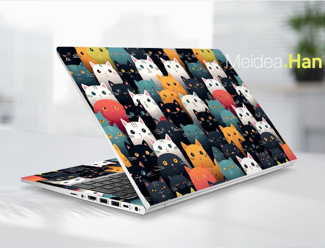 Custom Laptop Skins Dell Accessories Personalization Gift Cute Decals ...
