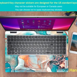 Lenovo Legion 5 Laptop Skin Personalized Gift Green Marble Vinyl ...