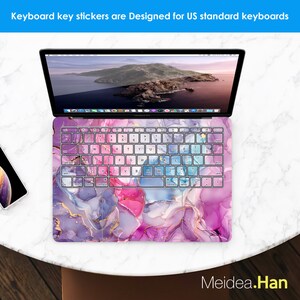 Apple Laptop Skin Personalized Customizable Colorful Marble Painting ...