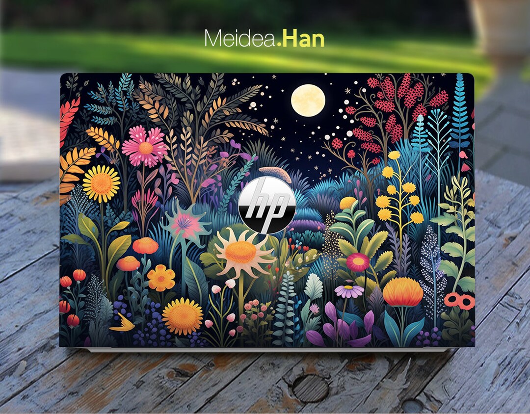 Laptop Skin Hp Accessories Custom Decals Personalised Gift Night ...